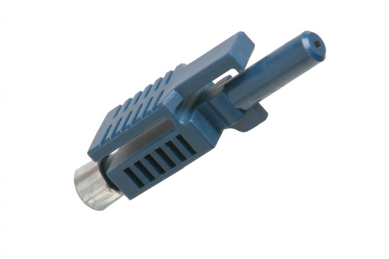 Connector, VL, Simplex, Latching, 1.0 x 2.2mm, Blue | FiberFin