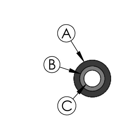 Simplex Fiber, ESKA™ Premier, Black PE Jacket, 1.0 x 2.2mm, Double ...