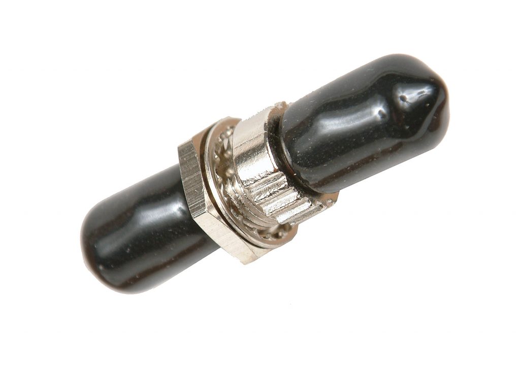 Simplex ST Bulkhead Coupler, Panel Nut Mounting | FiberFin