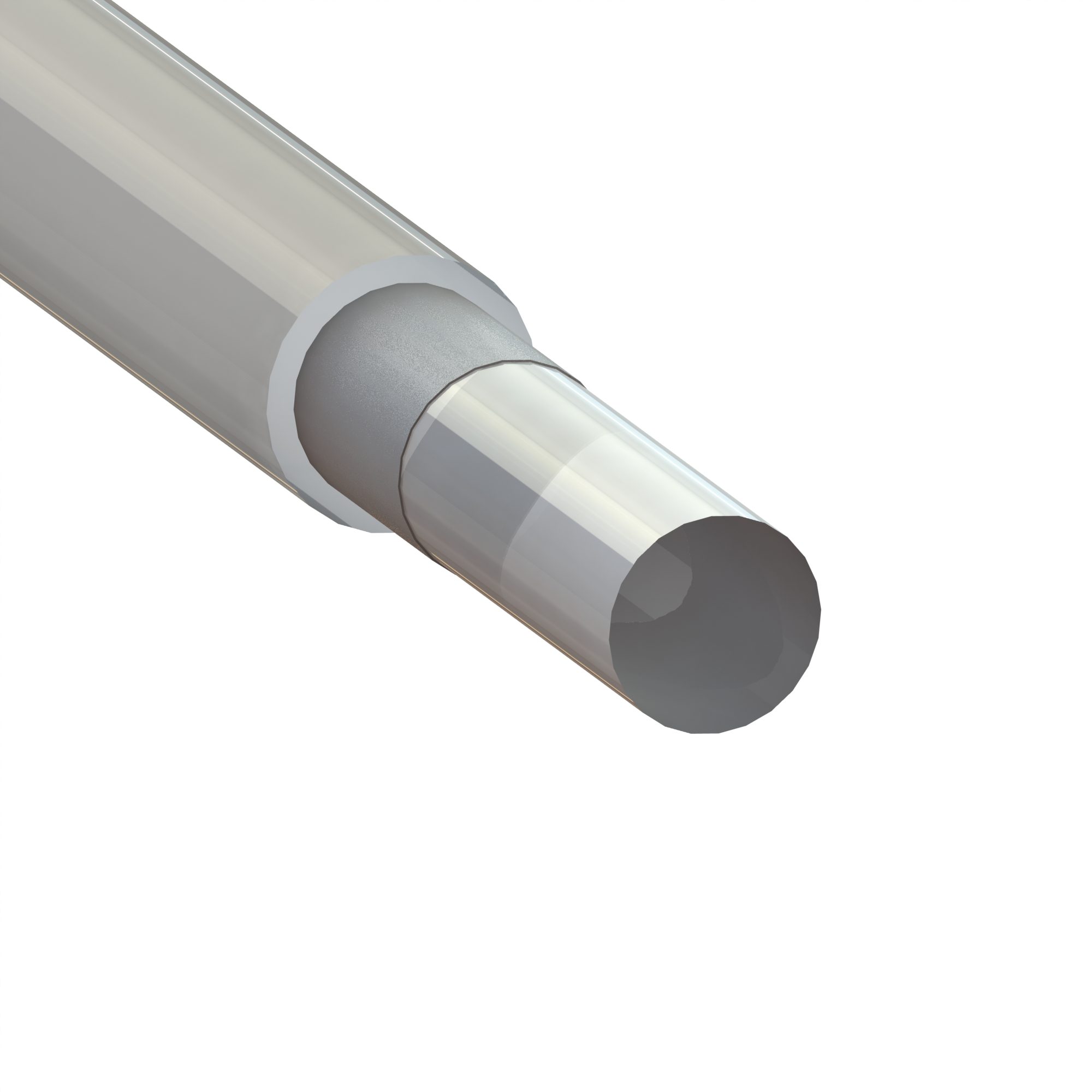 Side Emitting Fiber, 4.0mm dia. fiber with a 5.0mm dia. clear jacket ...