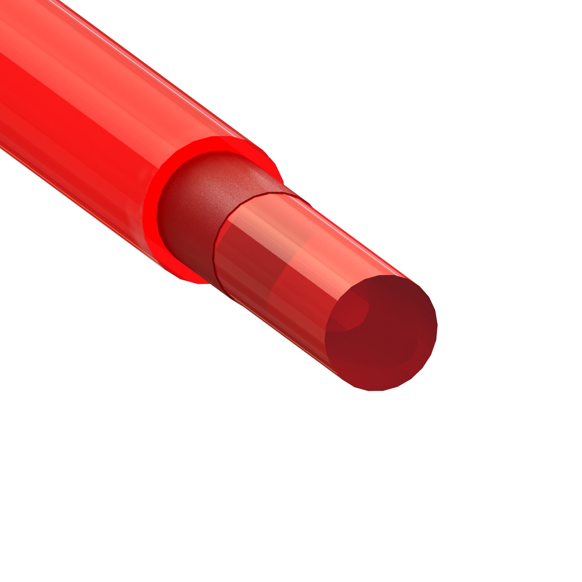 Side Emitting Fiber, 4.0mm dia. fiber with a 5.0mm dia. clear jacket ...