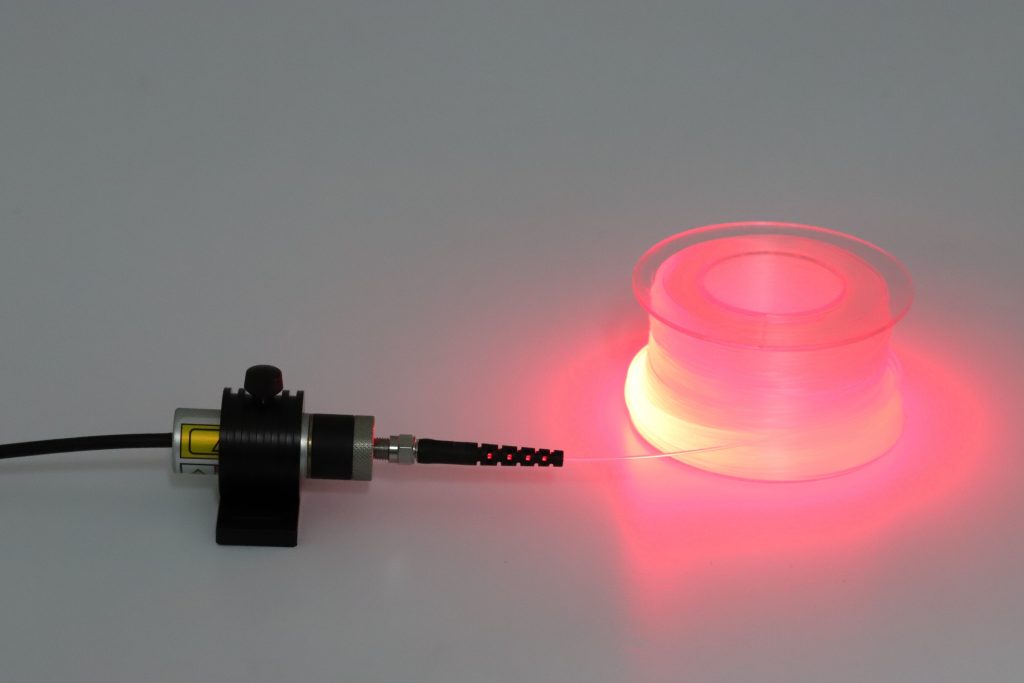 Mercury Series Laser Light Source, SMA, Red | FiberFin